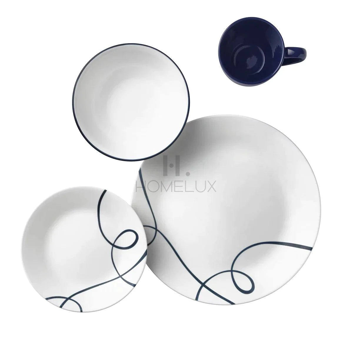 Corelle Classic Lia 16 Piece Dinnerware Set – HomeLux Corelle Classic Lia 16 Piece Dinnerware Set – HomeLux