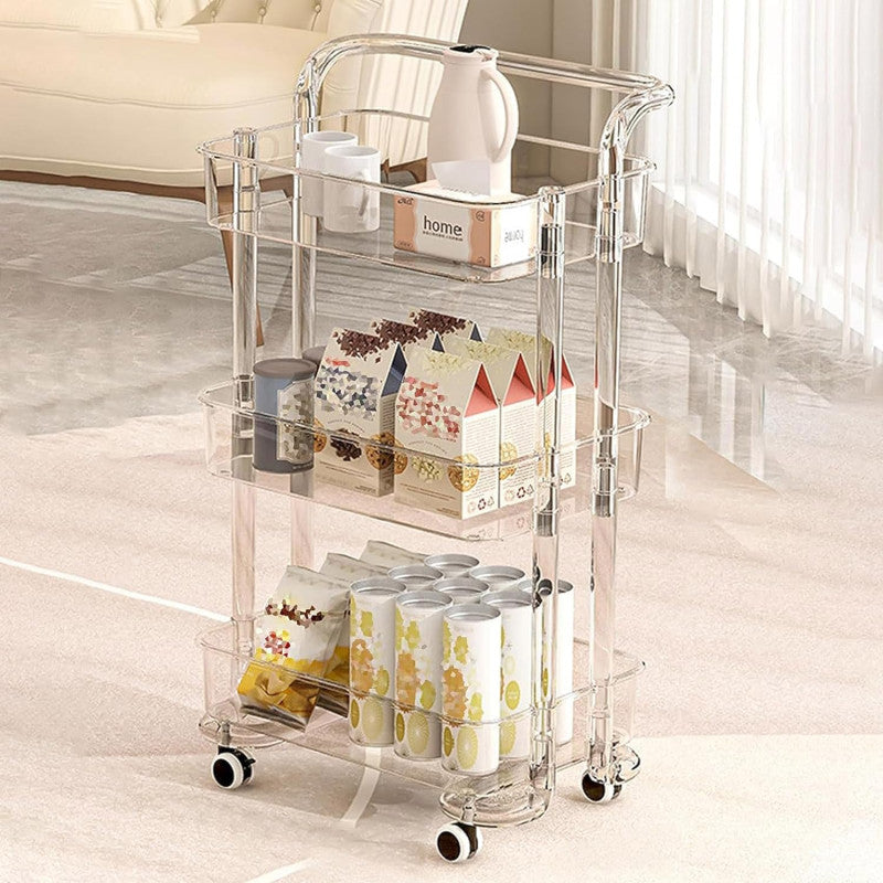 3 Layer Rolling Carts With Wheels – HomeLux