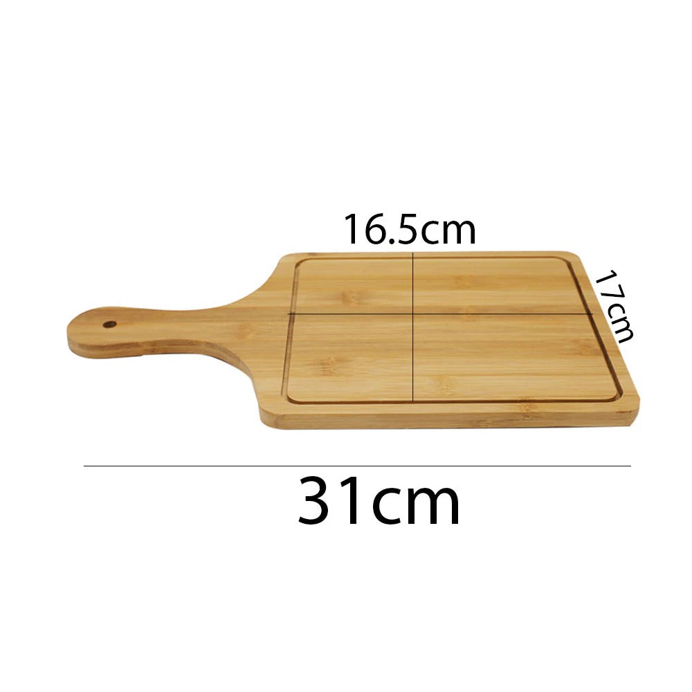 Square Wooden Pizza Serving Plate – HomeLux