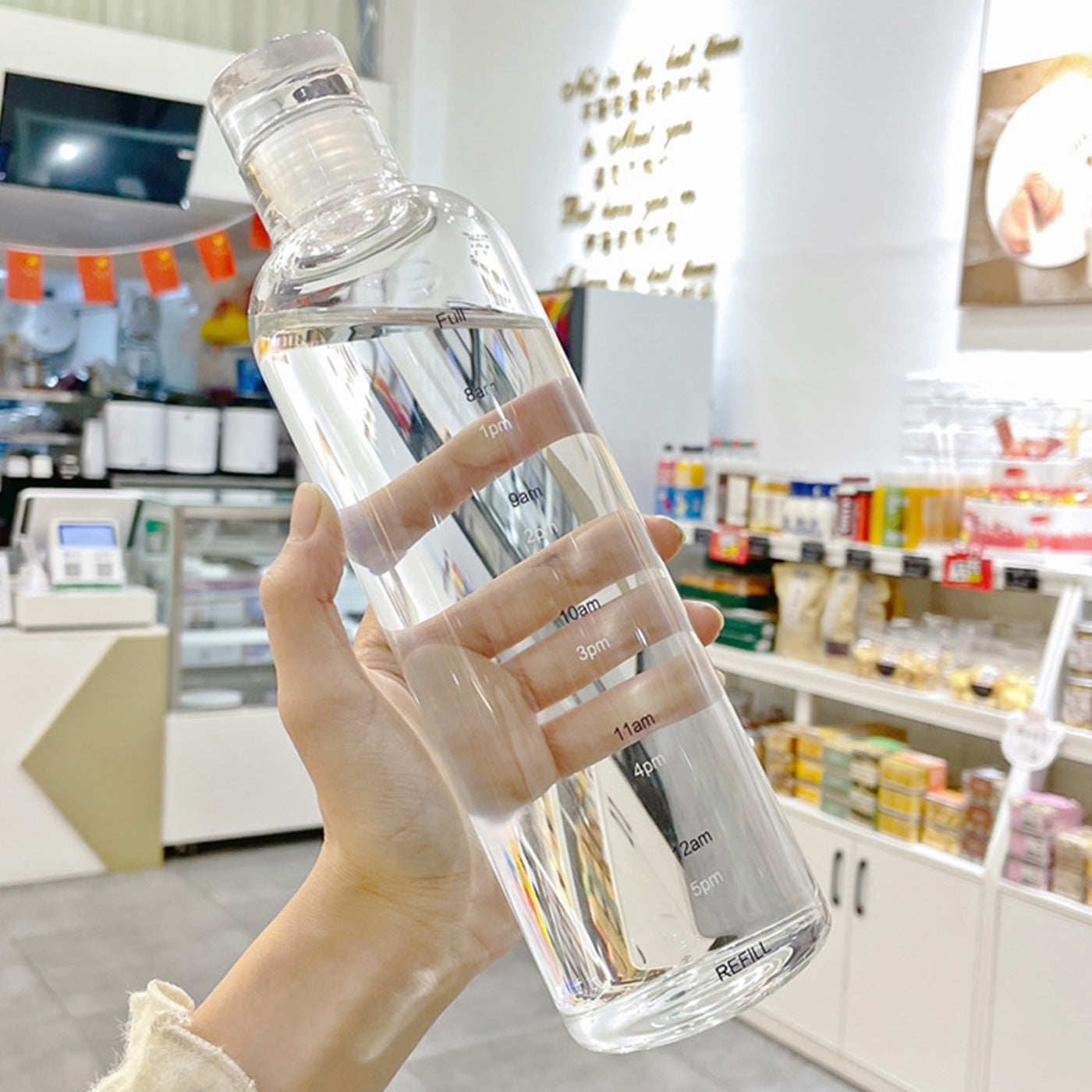 Transparent Glass Water Bottle – HomeLux