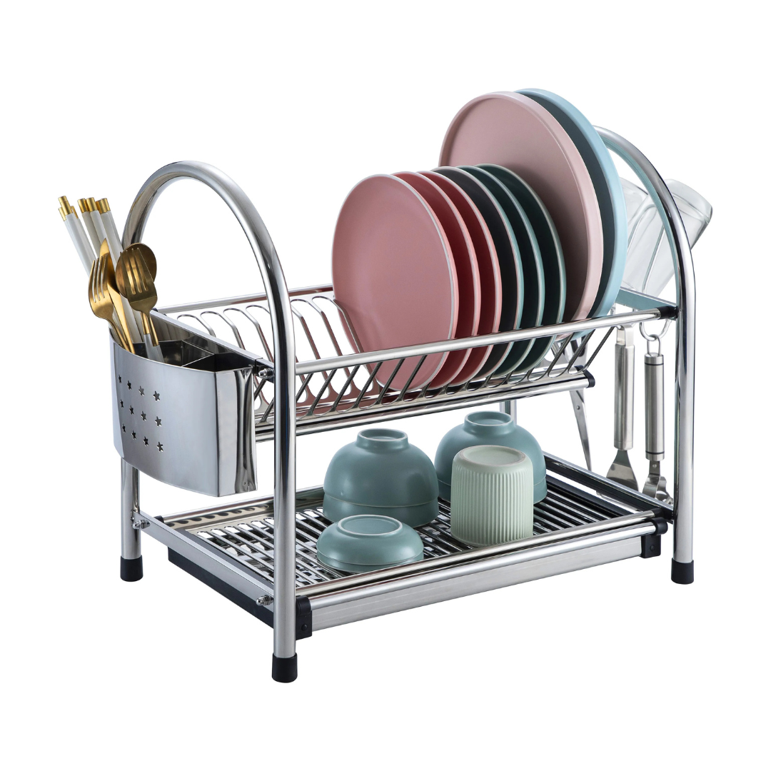 2 Tier Kitchen Dish Rack – HomeLux