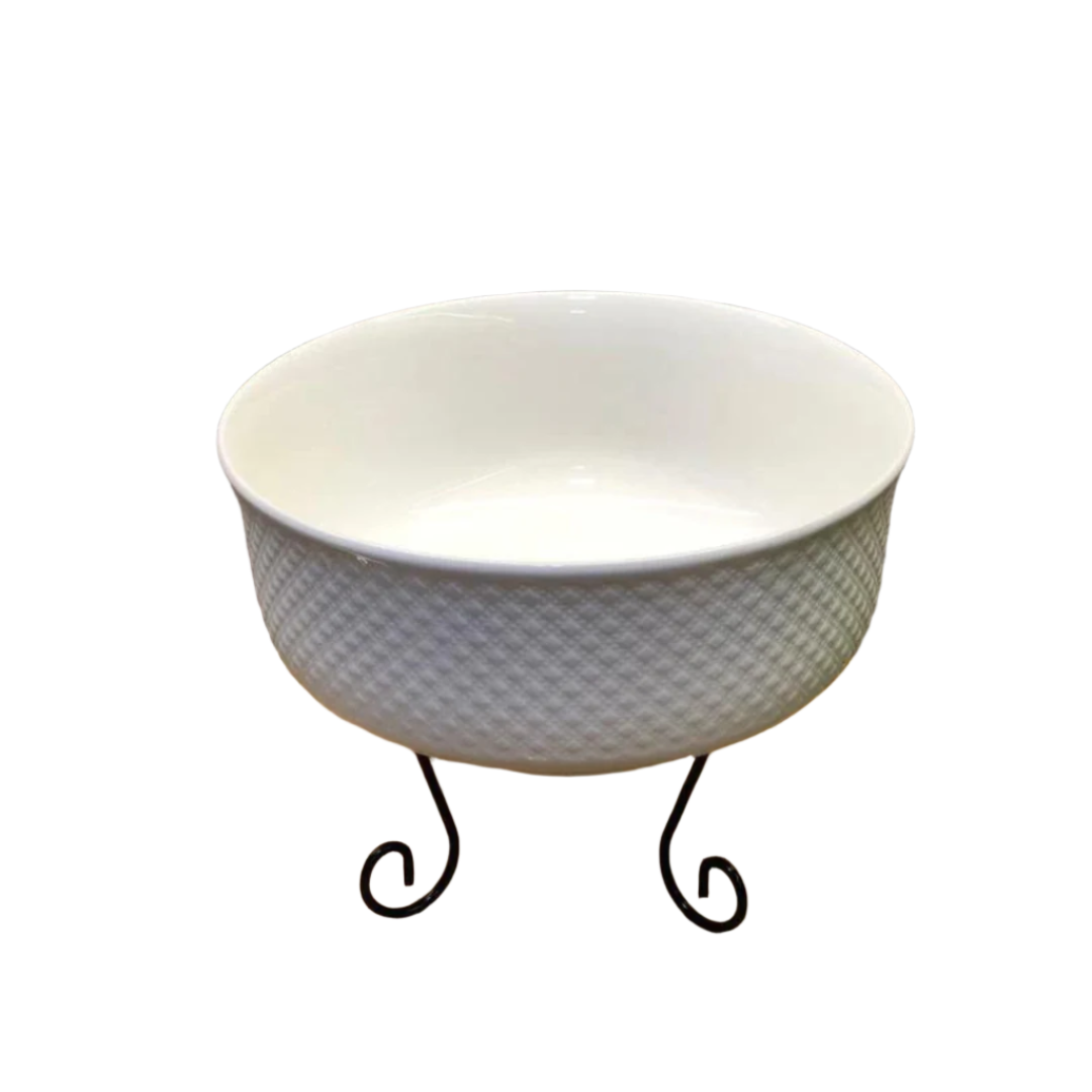 Ceramic Footed Platter Serving Bowl – HomeLux
