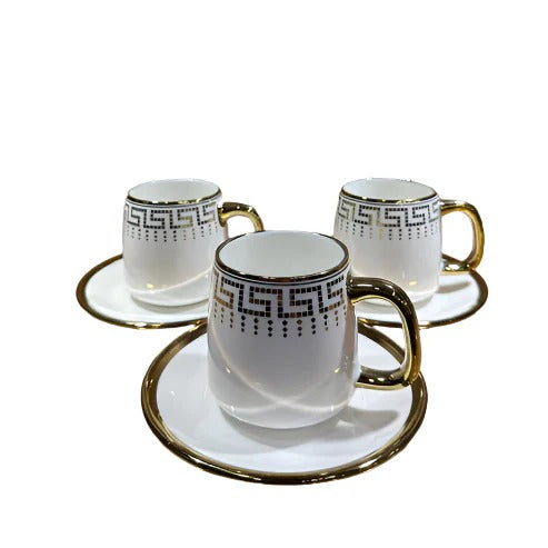 Ceramic Cups With Saucers - Fendi Style – HomeLux
