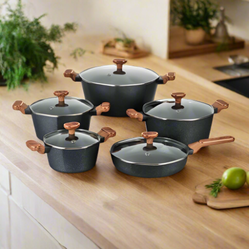 Octangle Cast Aluminum Cookware Set – HomeLux