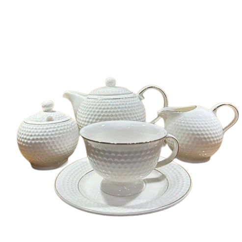17 Pcs Fine Bone Tea Set - Golf Style – HomeLux