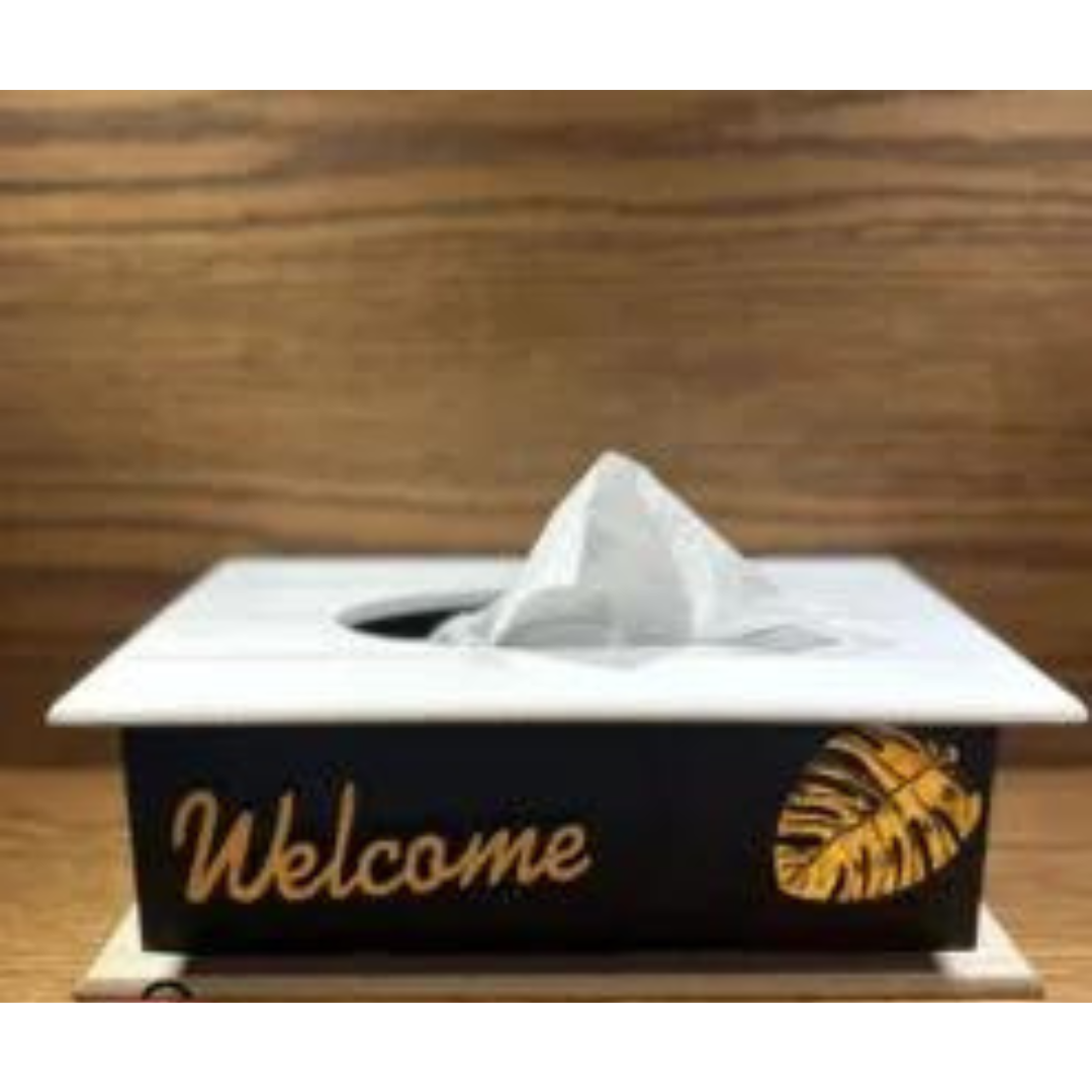 MDF Wood Tissue Box – HomeLux